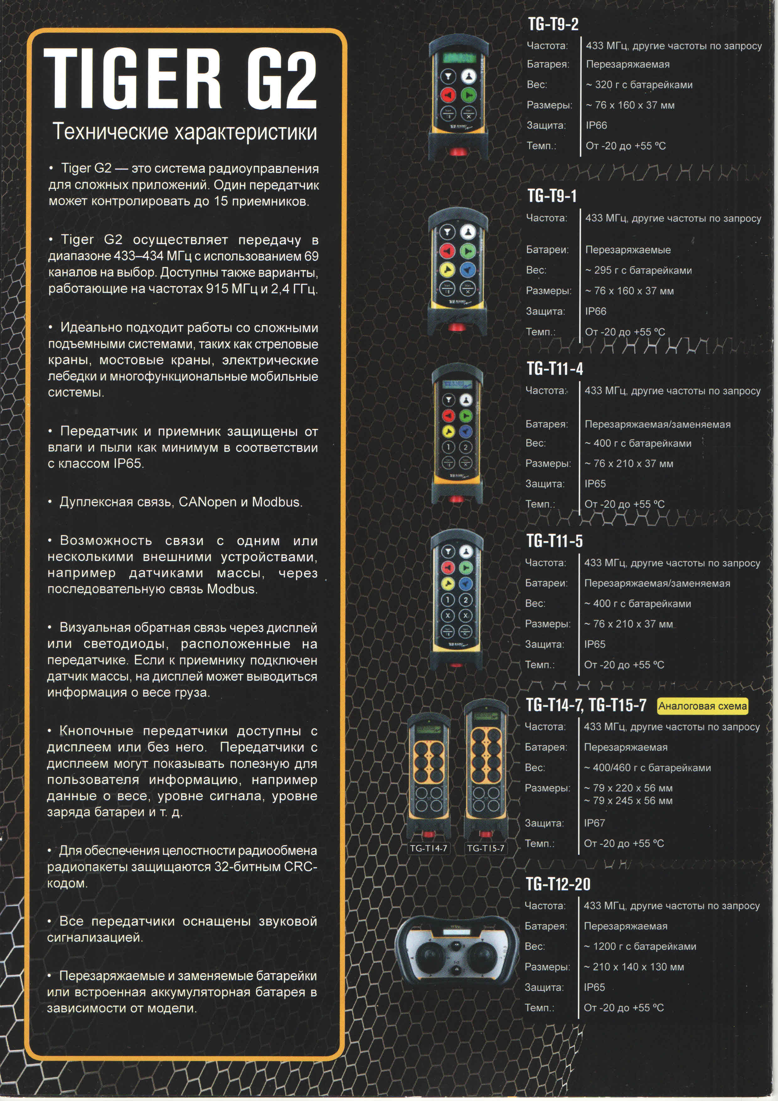 Теле Радио TIGER G2
